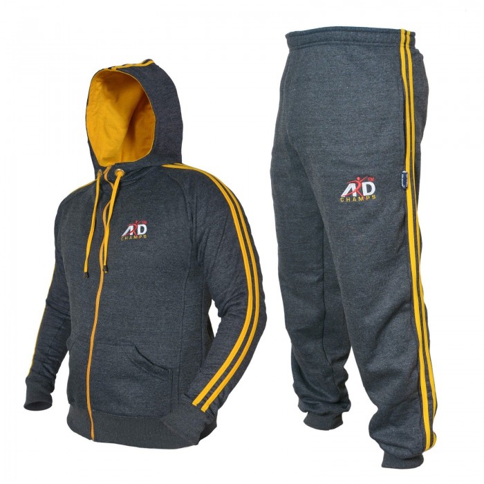 ARD CHAMPS™ Fleece Tracksuit Hoodie Trouser MMA Gym Boxing Running ...